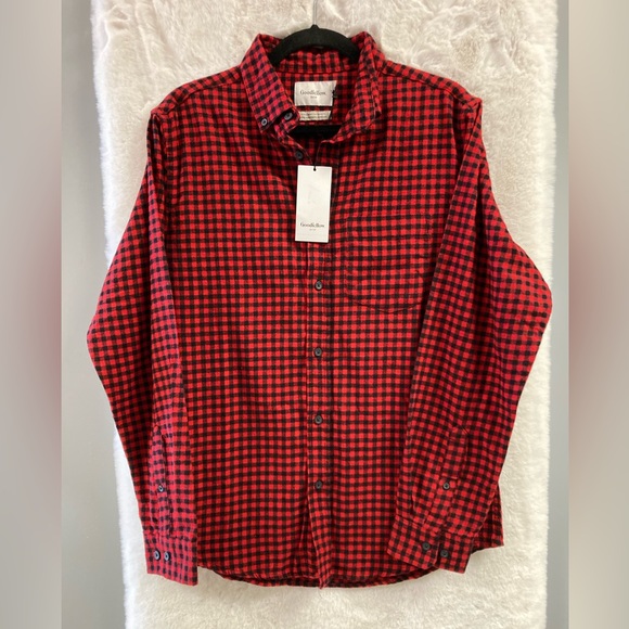Goodfellow & Co | Shirts | Mens Standard Fit Plaid Lightweight Flannel ...